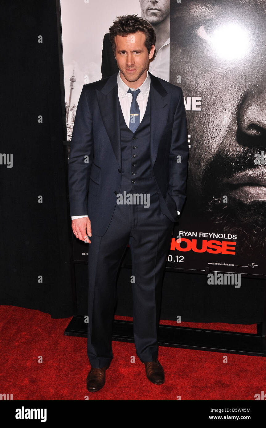 ryan Reynolds New York Premiere of 'Safe House' held at the SVA Theater ...