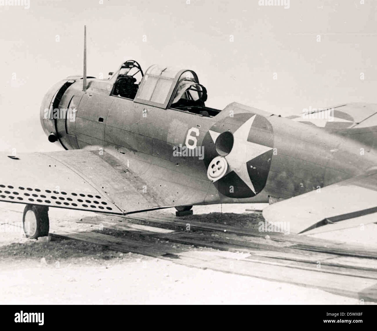 View of the port side of Douglas SBD-2 "Dauntless" showing battle ...