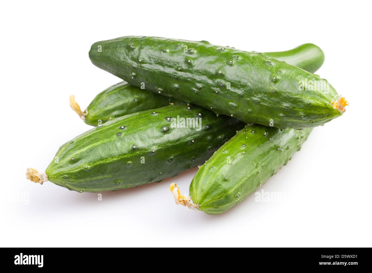 cucumber group on white background Stock Photo - Alamy