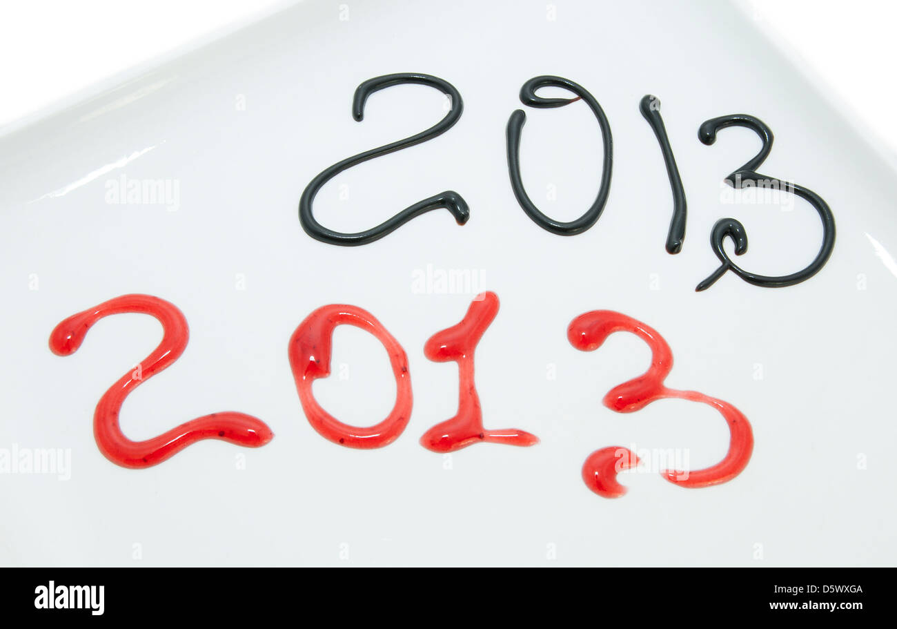 drawing numbers 2013 Stock Photo - Alamy
