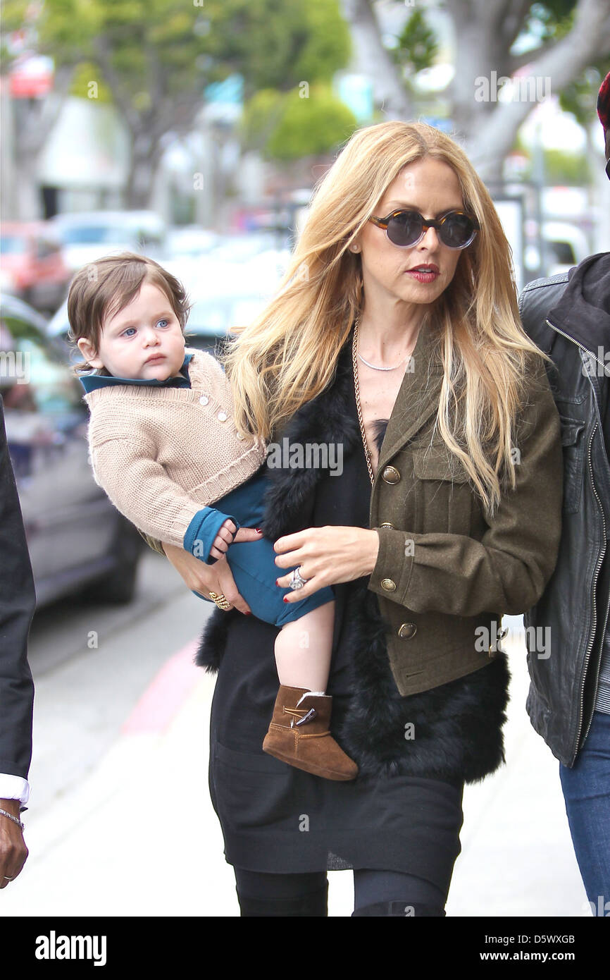 Rachel Zoe and her son Skyler Berman are seen out and about in Beverly ...