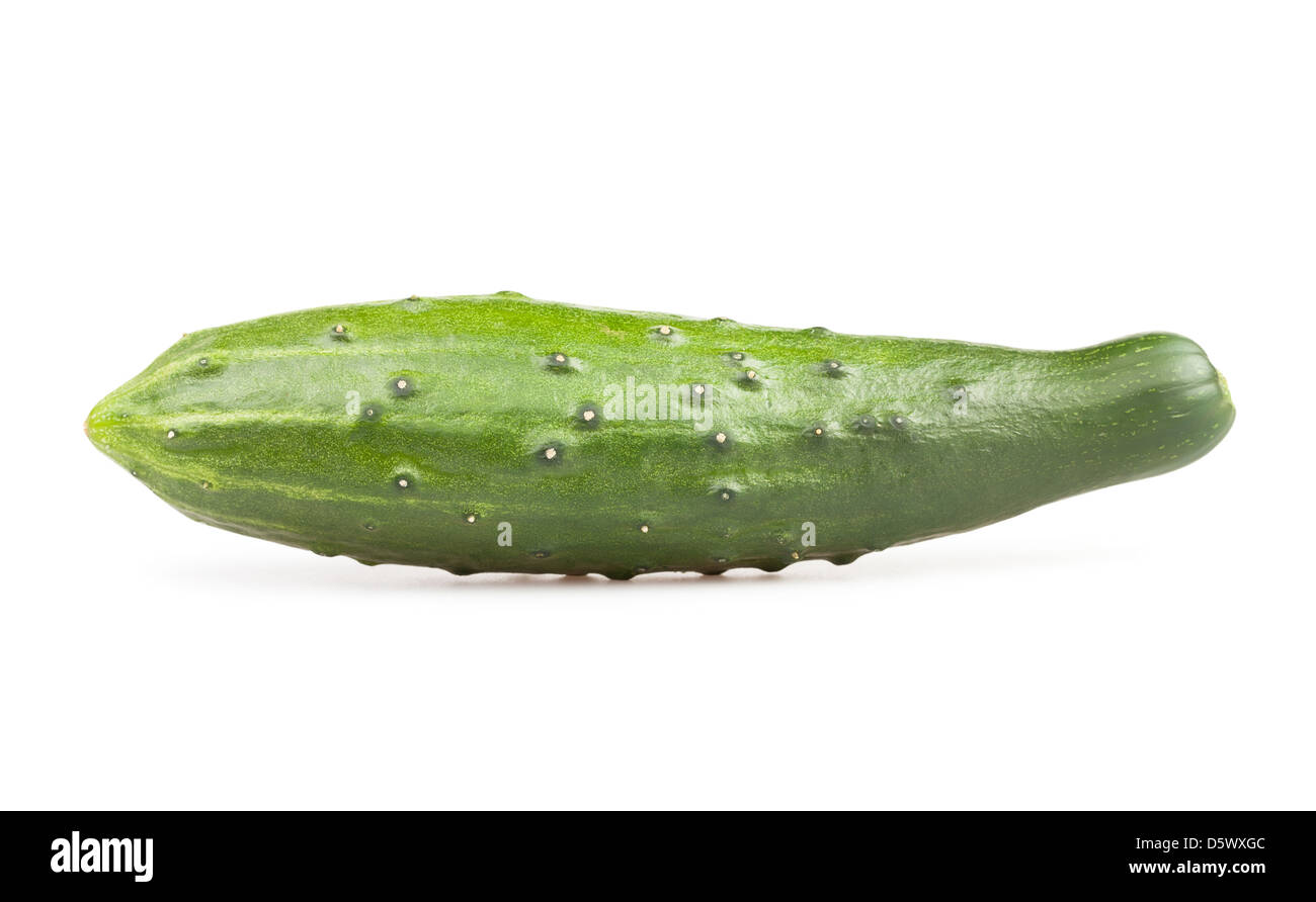 cucumber single on white background Stock Photo - Alamy