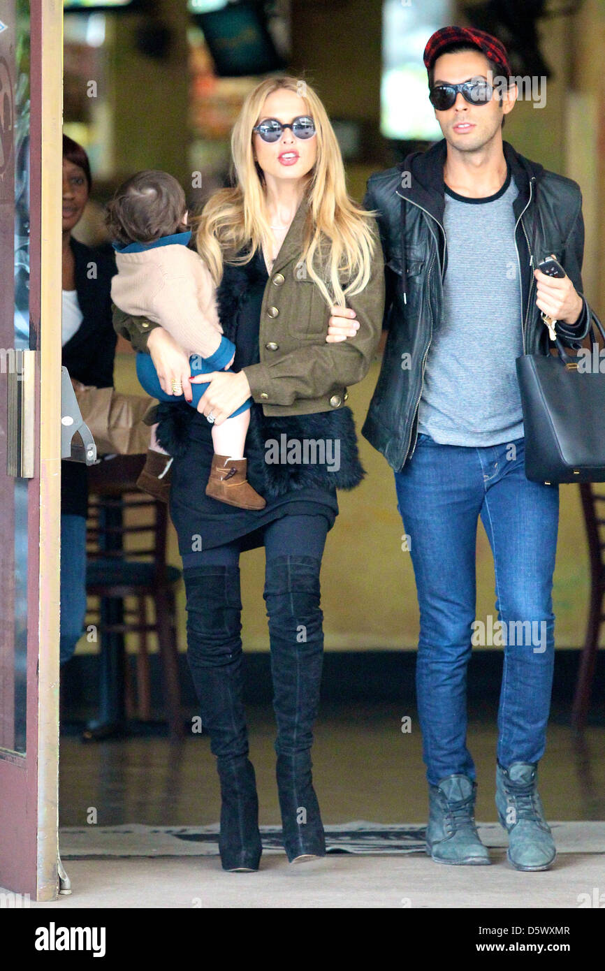 Rachel Zoe, her son Skyler Berman, and assistant Joey Maalouf are seen ...