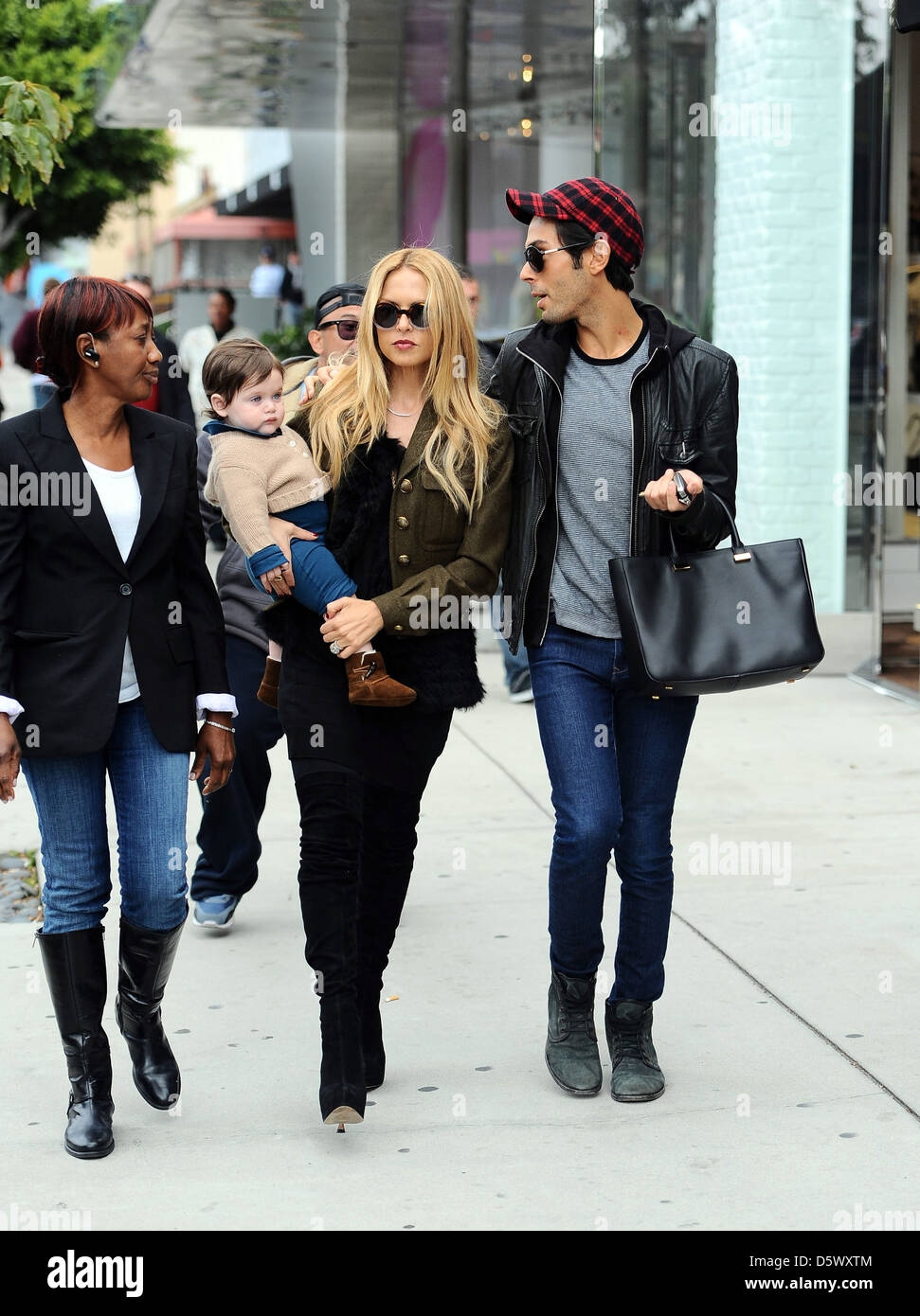 Rachel Zoe, her son Skyler Berman, and Assistant Joey Maalouf out and ...