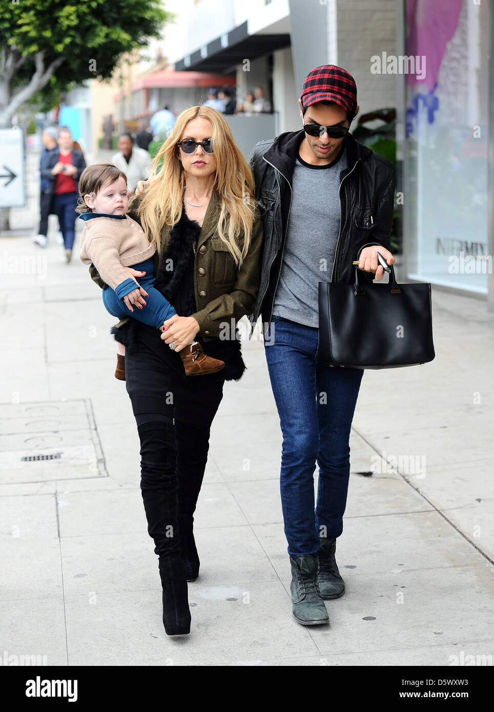Rachel Zoe, her son Skyler Berman, and Assistant Joey Maalouf out and ...