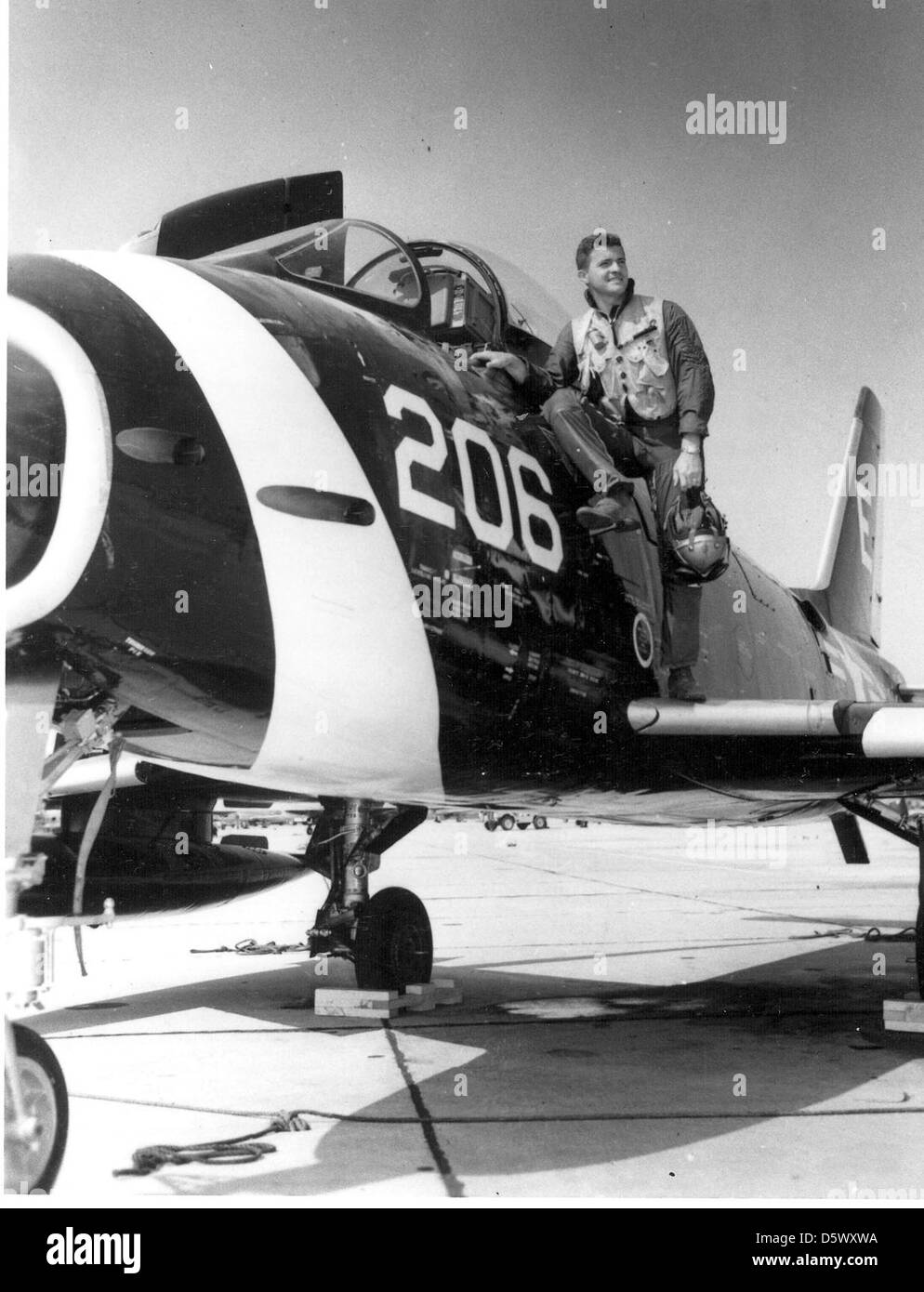 North American FJ-3 Fury from VF-61, piloted by Lt. (jg) Robert E ...