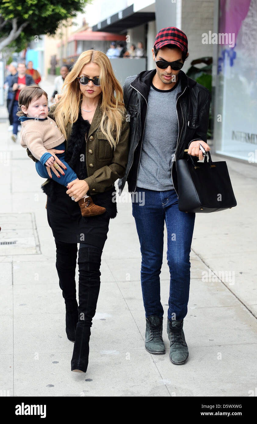 Rachel Zoe, her son Skyler Berman, and Assistant Joey Maalouf out and ...