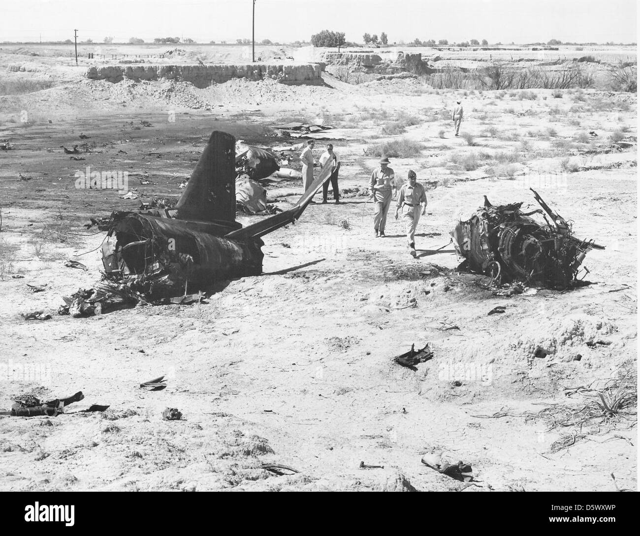 The crash of an FJ-3 Fury from VF-51 is captured at NAAS El Centro ...