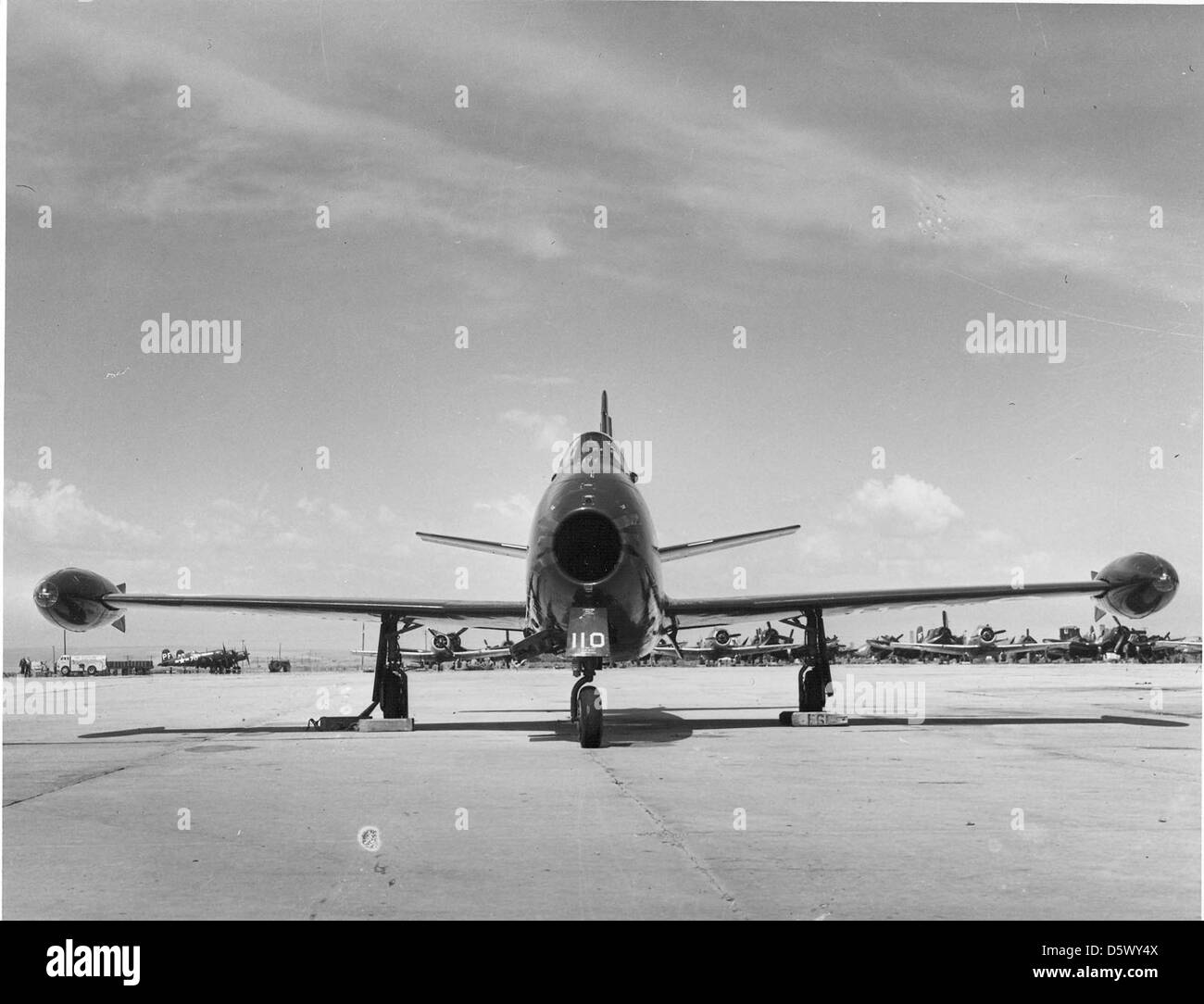 The North American FJ-1 Fury, an early U.S. Navy jet fighter, was flown ...