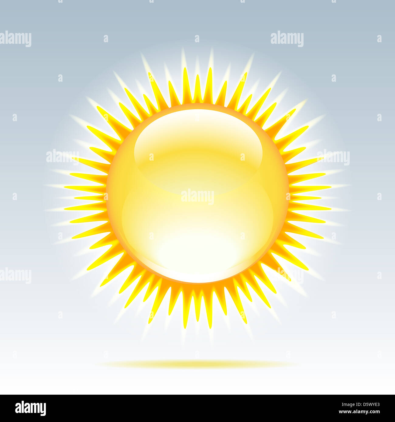 Shiny sun in the sky Stock Photo - Alamy