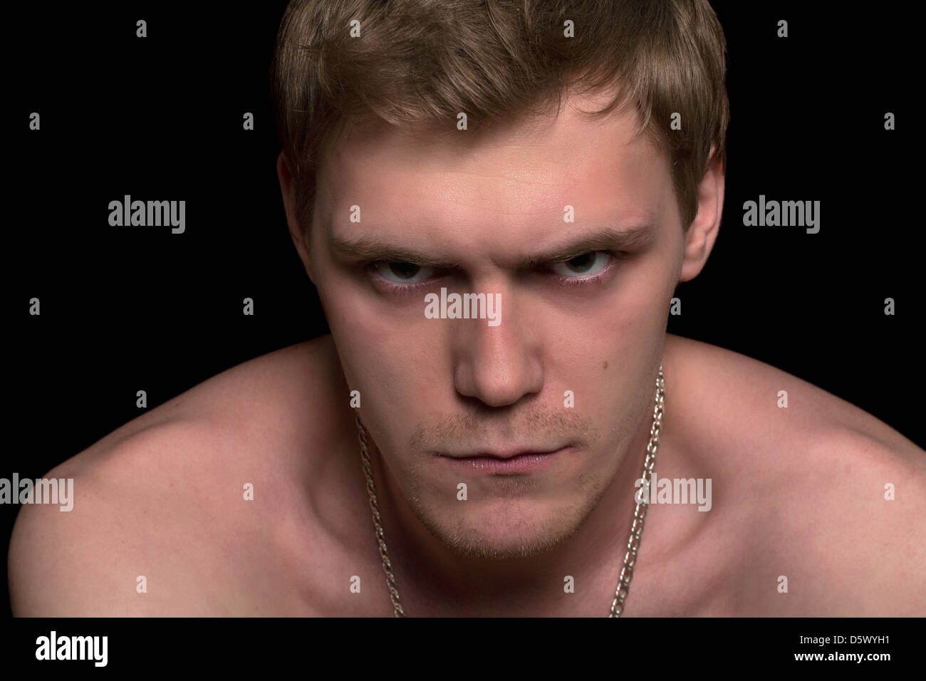 Pensive angry young black man hi-res stock photography and images - Alamy