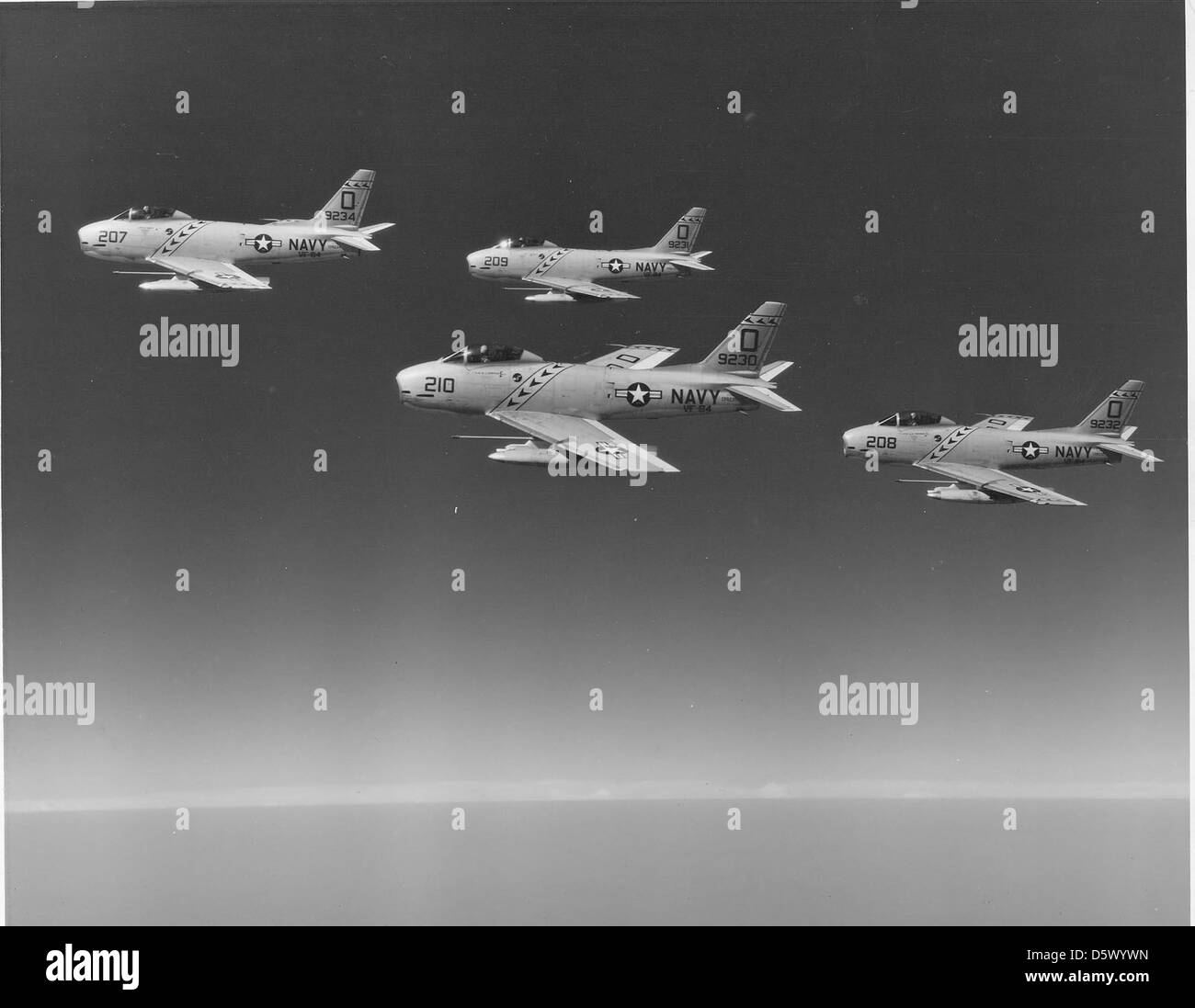 North American FJ-3M (F-1C) "Furys" of VF-84 Stock Photo - Alamy