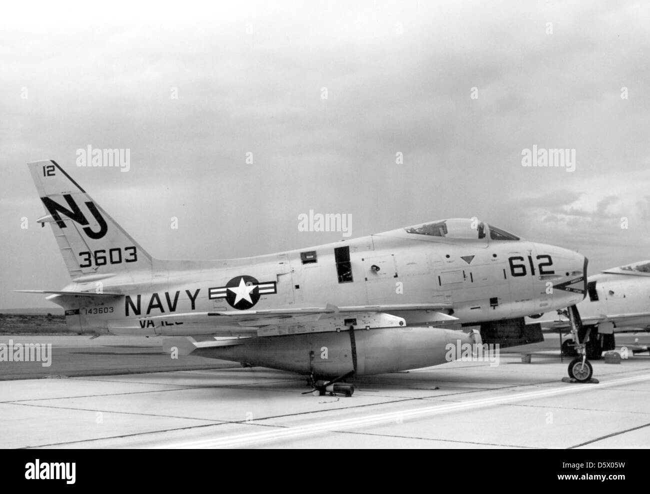 The North American FJ-4B Fury of Attack Squadron VA-126 in 1960. The ...