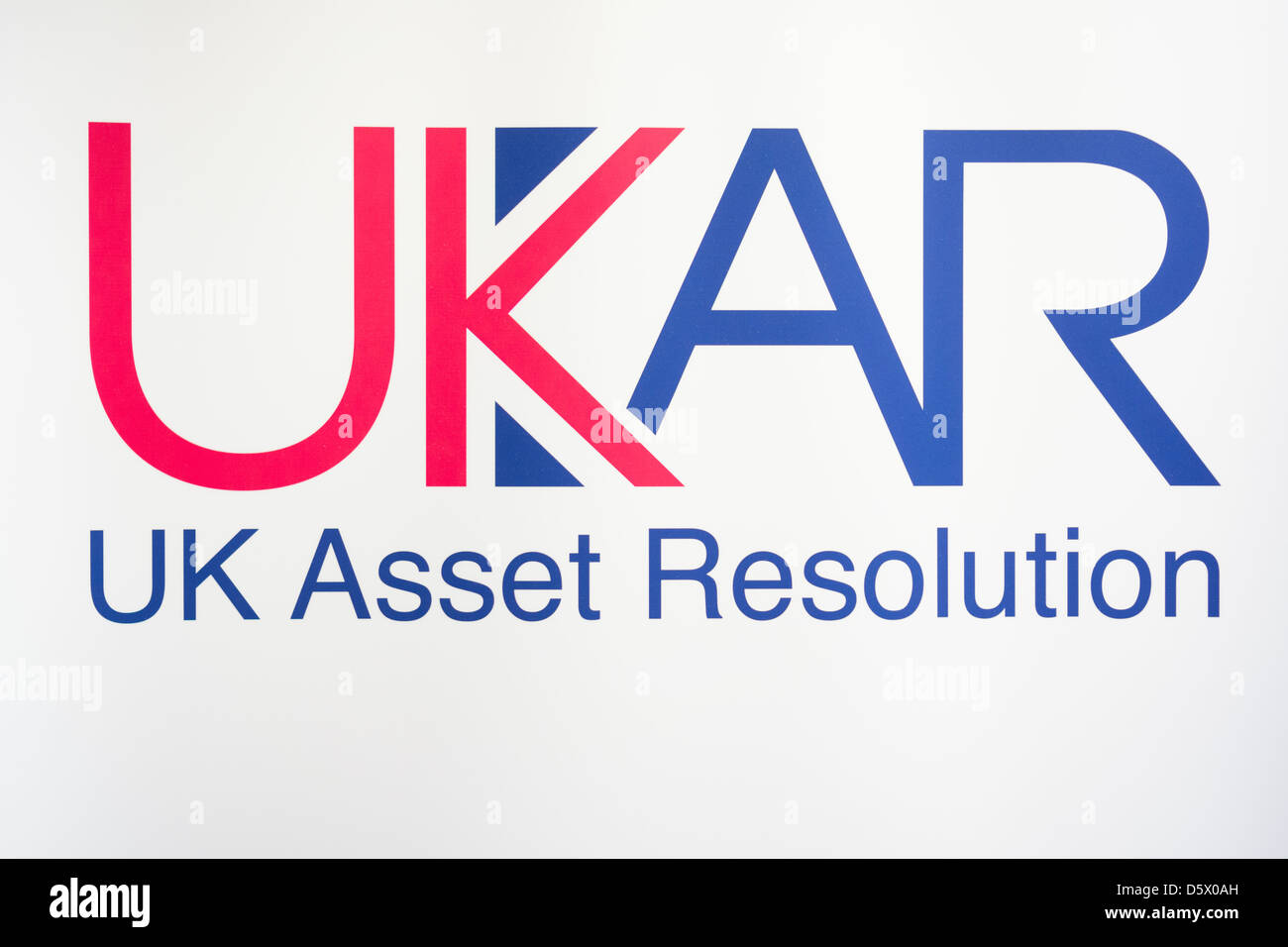 UK Asset Resolution Sign (UKAR Stock Photo - Alamy