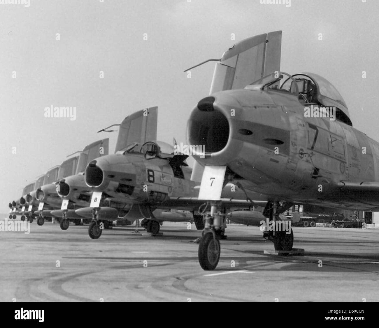 North American USMC FJ-2 "Furys" of VMF-235 Stock Photo - Alamy