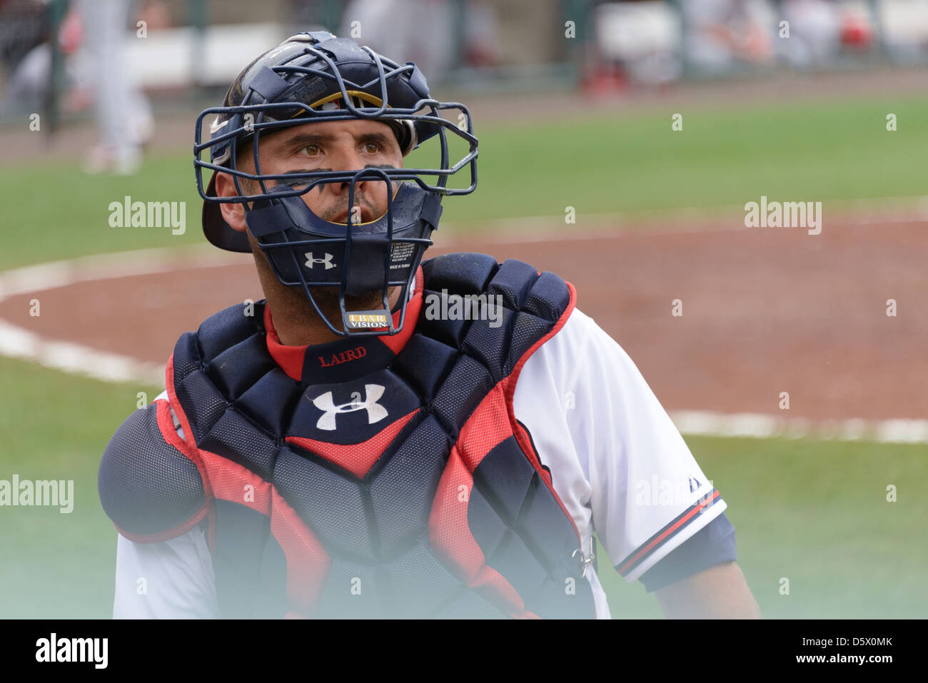 Gerald Laird catcher Atlanta Braves Spring Training 2013 ESPN Stock ...
