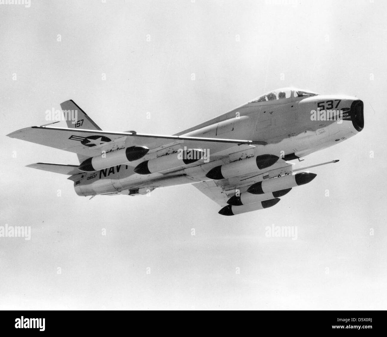 The North American FJ-4B 'Fury' was a naval fighter jet used by the U.S ...