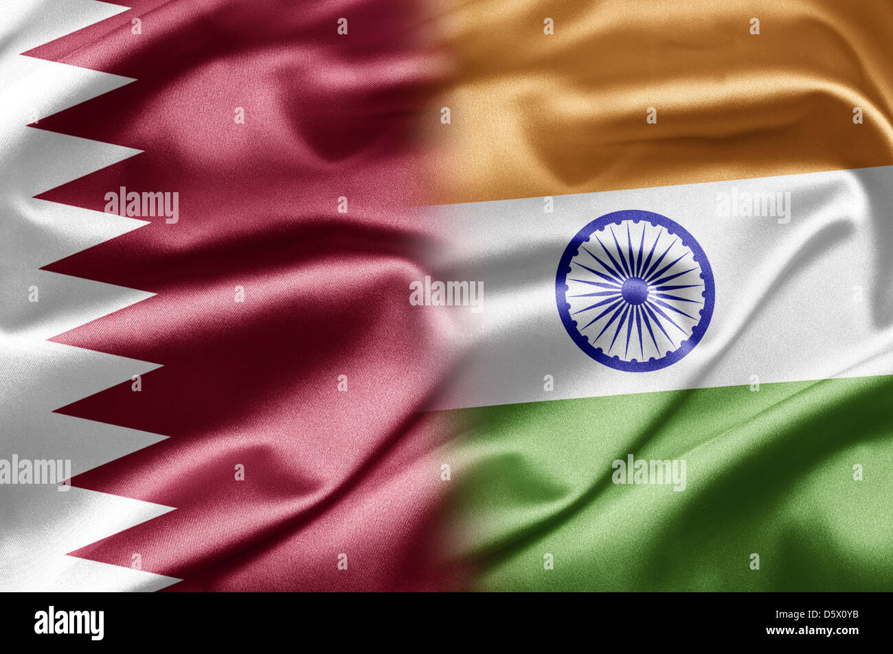 Qatar and India Stock Photo - Alamy