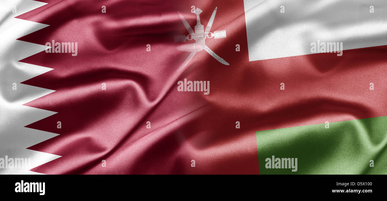 Qatar oman flag hi-res stock photography and images - Alamy