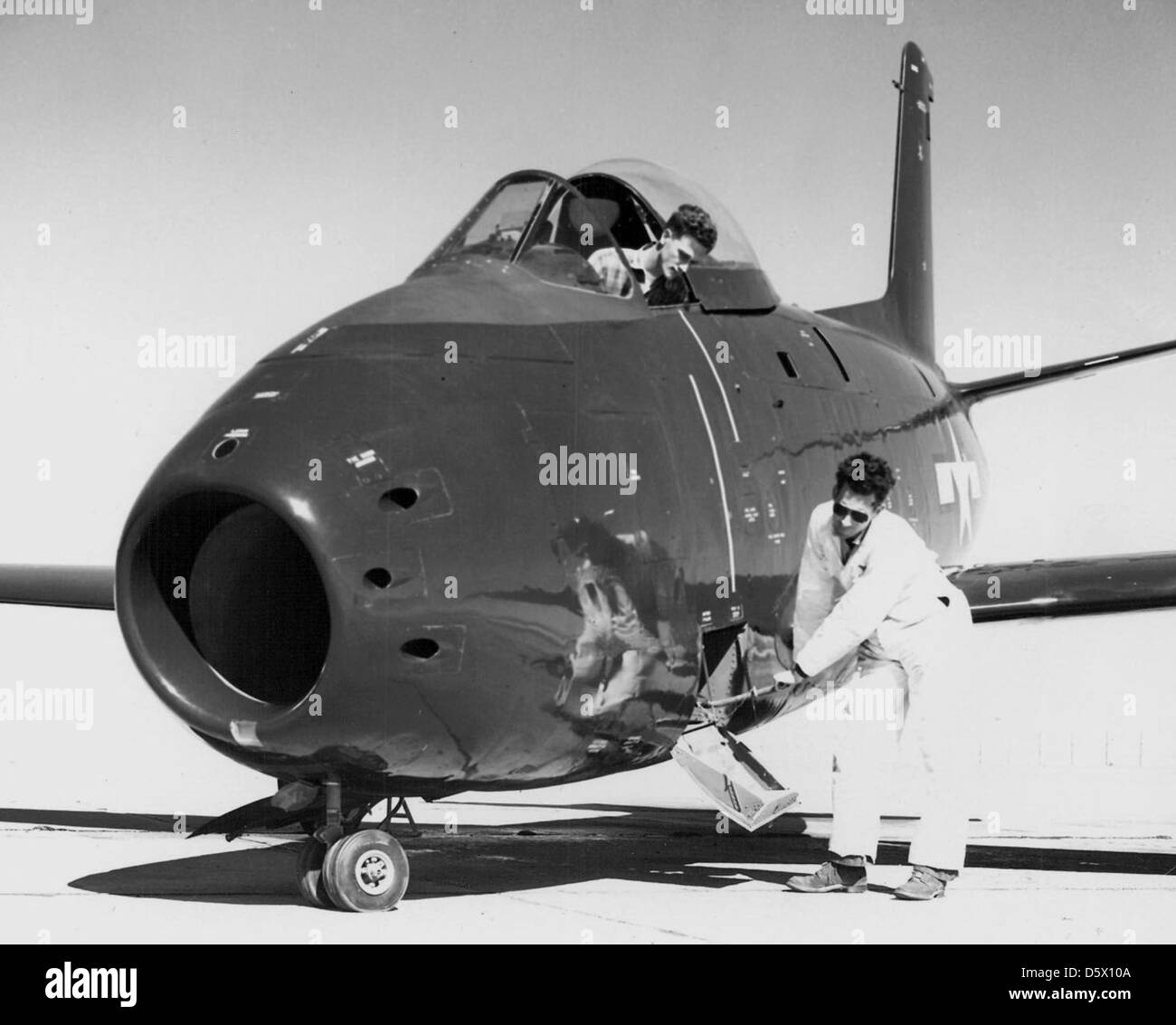 The North American XFJ-1 Fury prototype, showcasing the original design ...