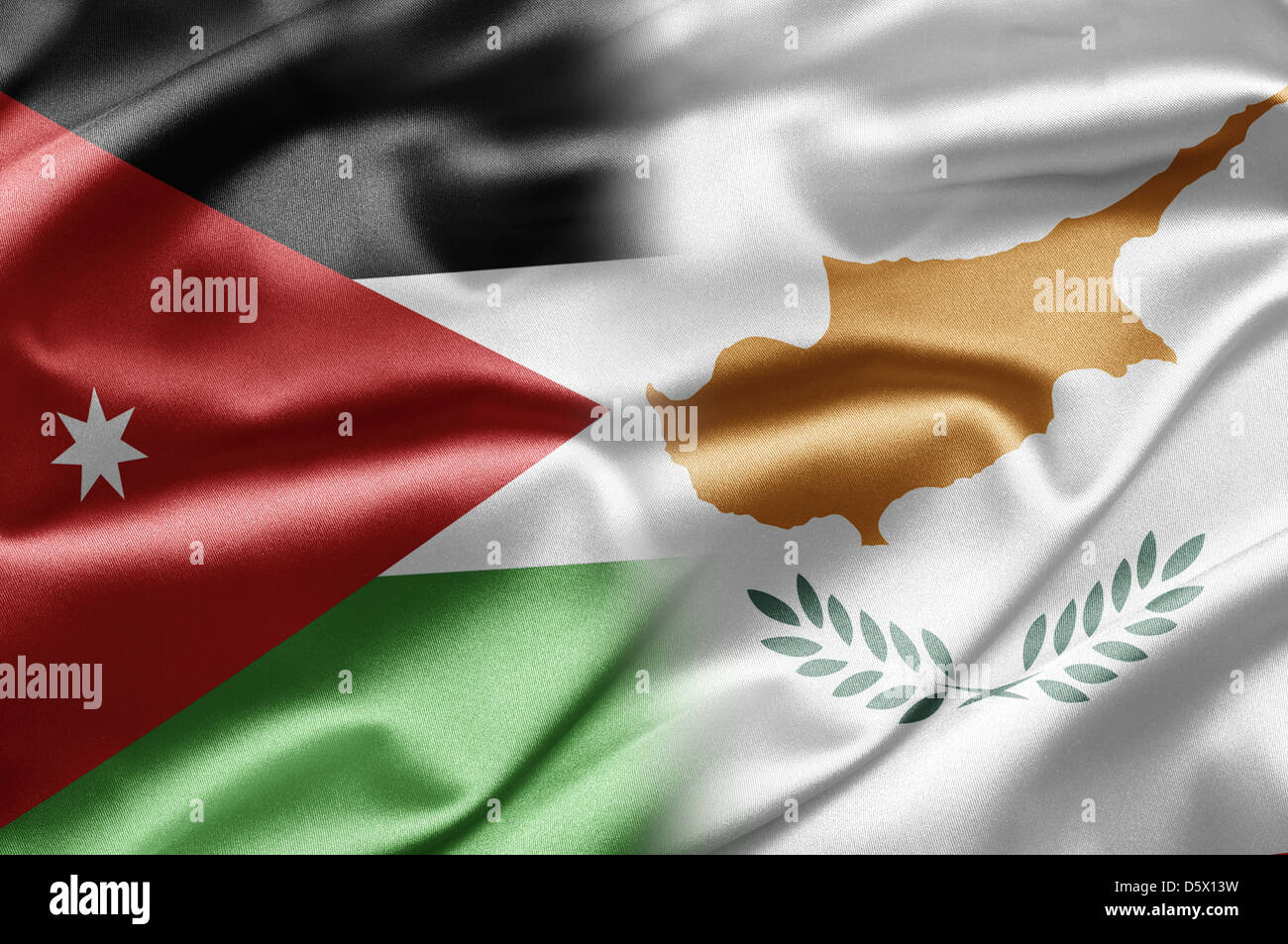 Cyprus jordan flag hi-res stock photography and images - Alamy