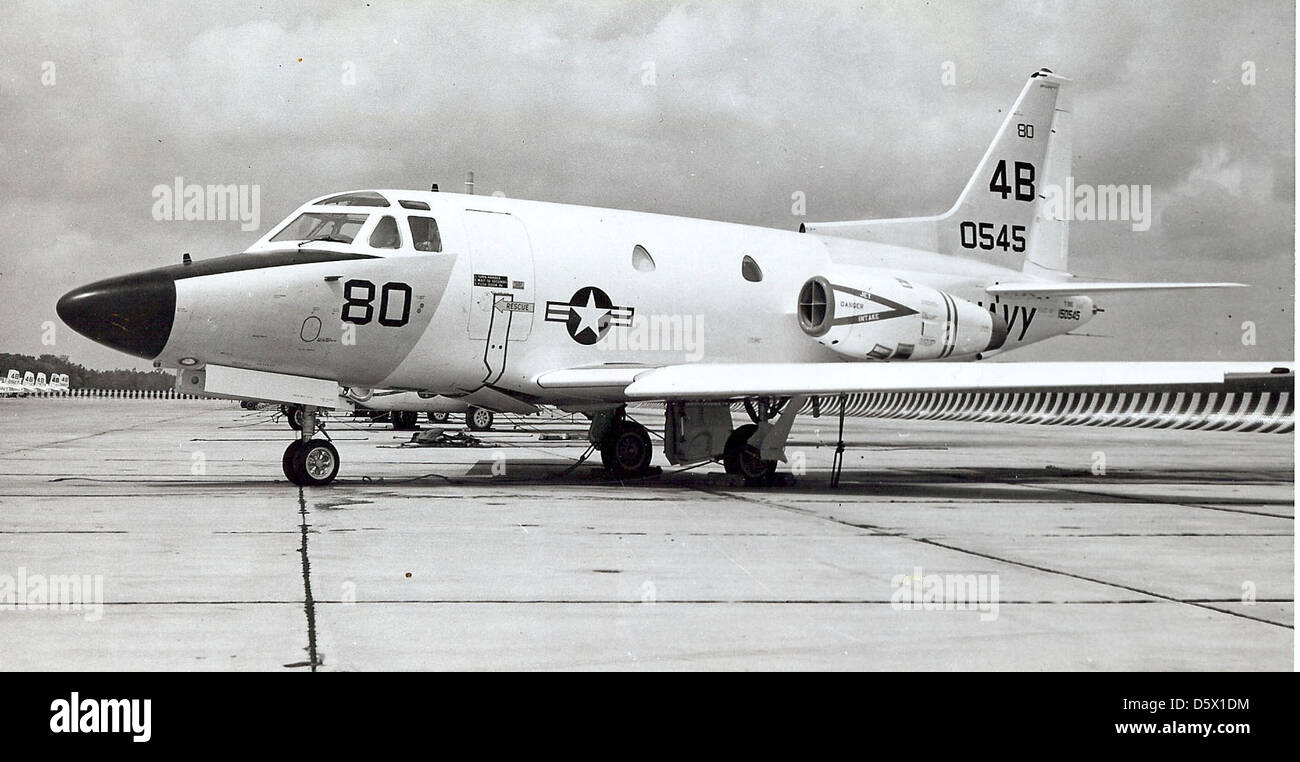 The North American T-39 Sabreliner is a light twin-engine business jet ...