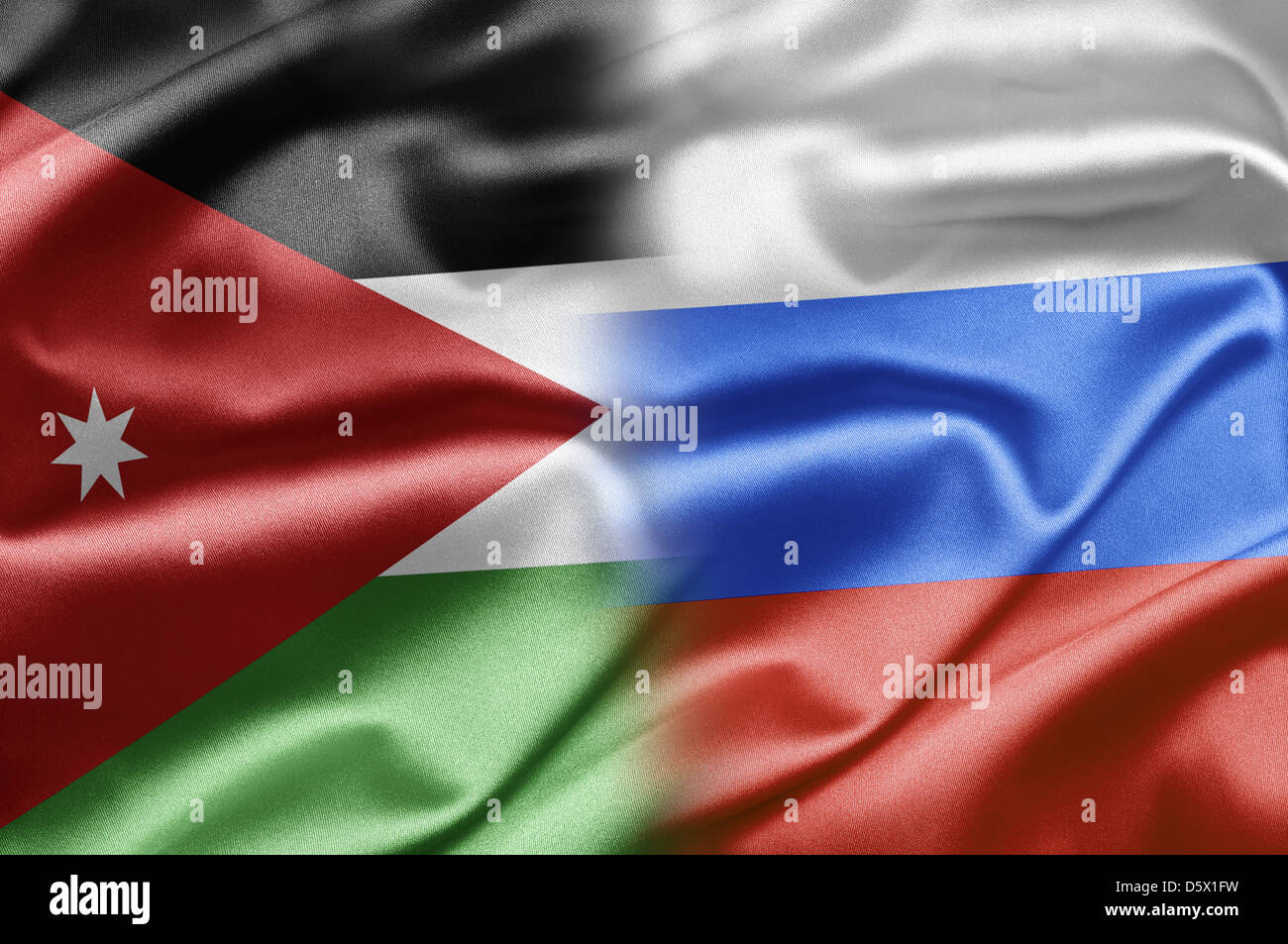 Jordan russia flag hi-res stock photography and images - Alamy
