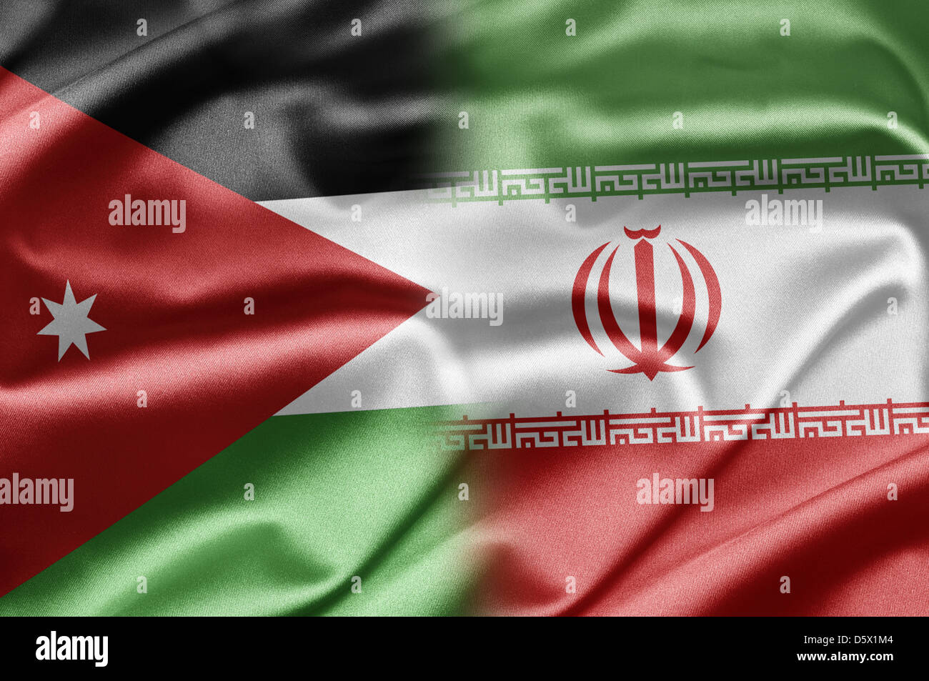 Jordan iran flag hi-res stock photography and images - Alamy