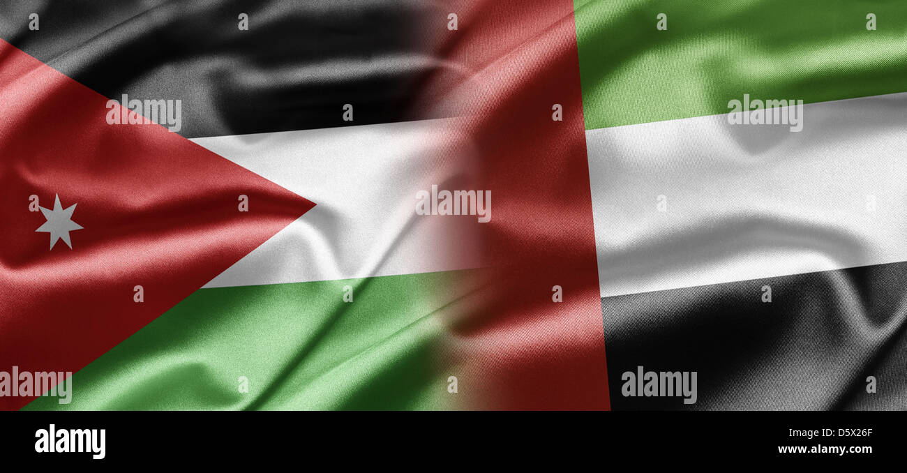 Jordan and United Arab Emirates Stock Photo - Alamy