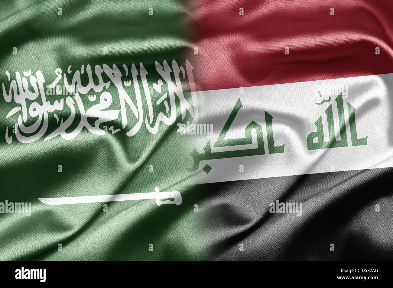 Saudi Arabia and Iraq Stock Photo - Alamy