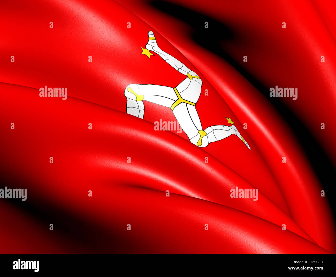 Isle of Man Flag. Close Up Stock Photo - Alamy
