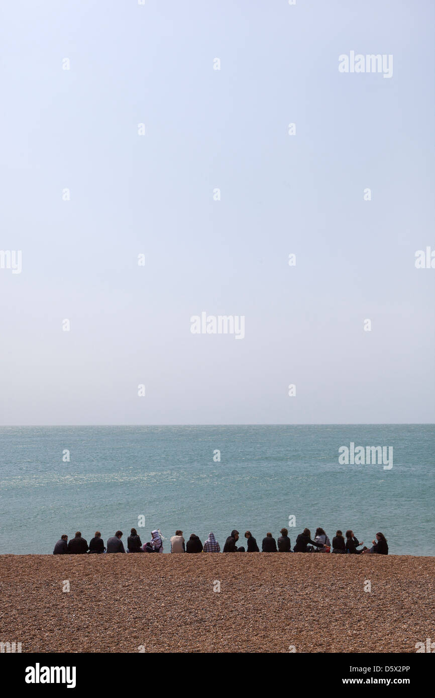 Group of youngsters on the beach hi-res stock photography and images ...