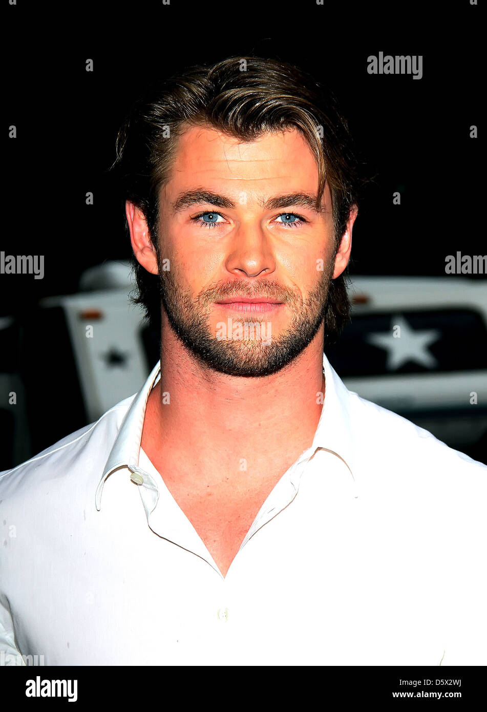 Chris Hemsworth outside The Ed Sullivan Theater 'The David Letterman ...