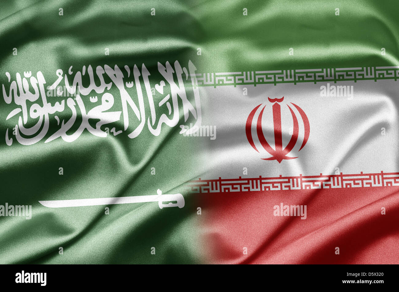 Iran saudi arabia flag hi-res stock photography and images - Alamy