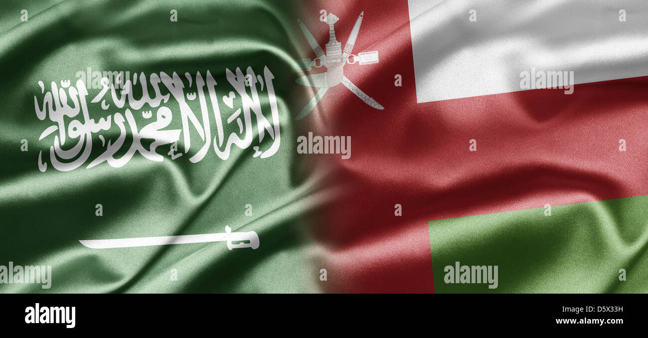 Oman saudi arabia flag hi-res stock photography and images - Alamy