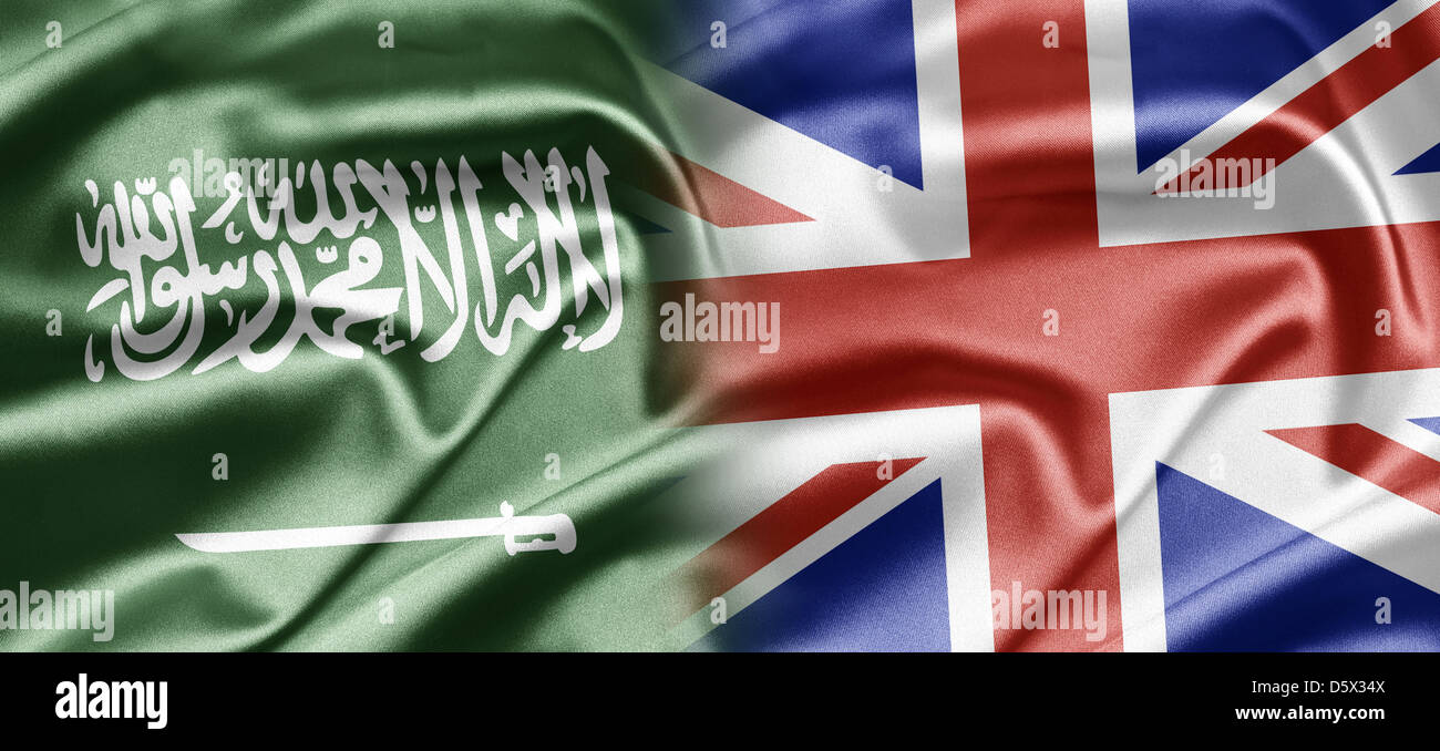 Saudi arabia england flag hi-res stock photography and images - Alamy