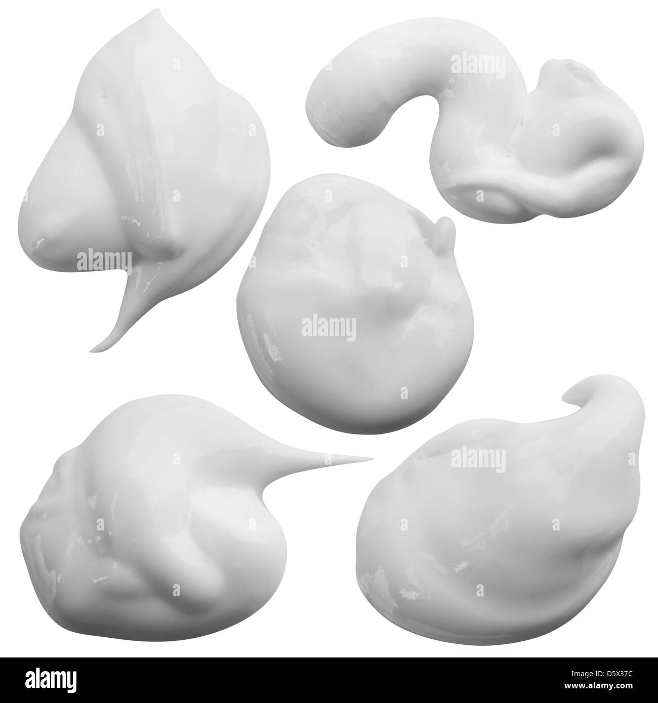 Cosmetic cream on a white background. Clipping Path Stock Photo - Alamy