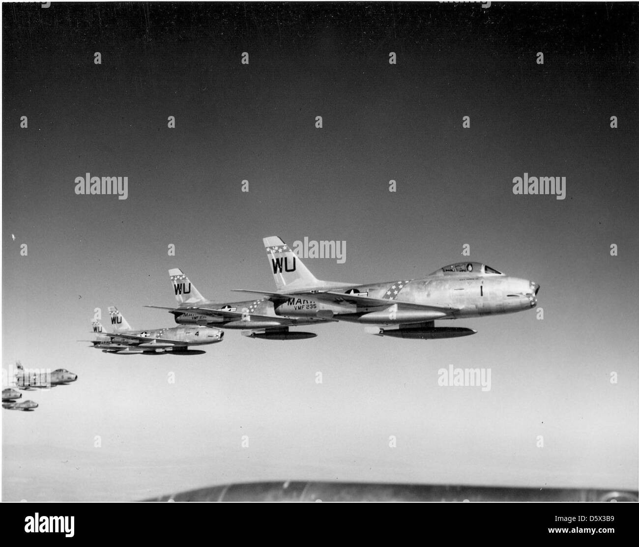 North American FJ-2 Fury aircraft from VMF-235, based at Marine Corps ...