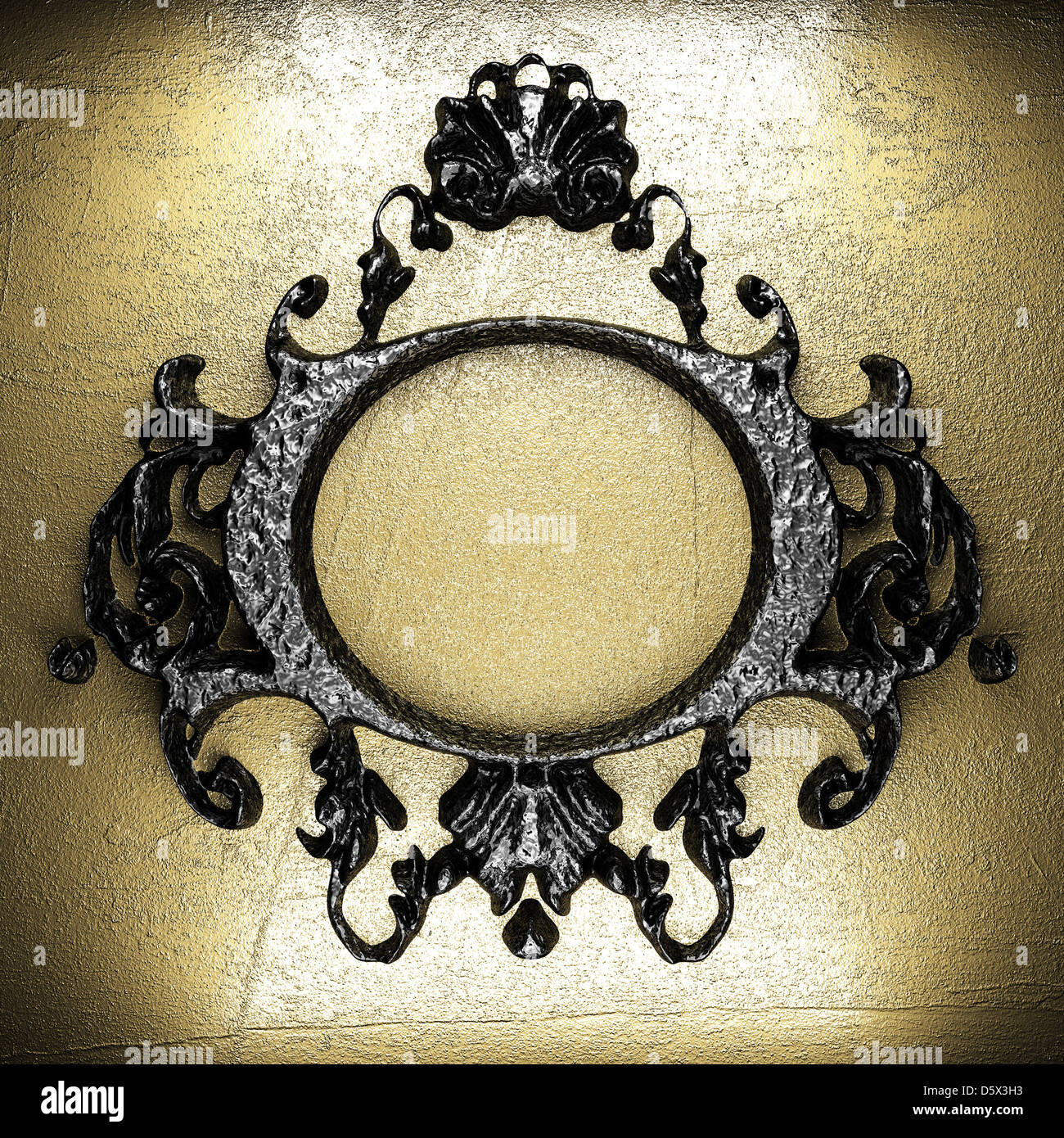 vintage iron frame Stock Photo - Alamy