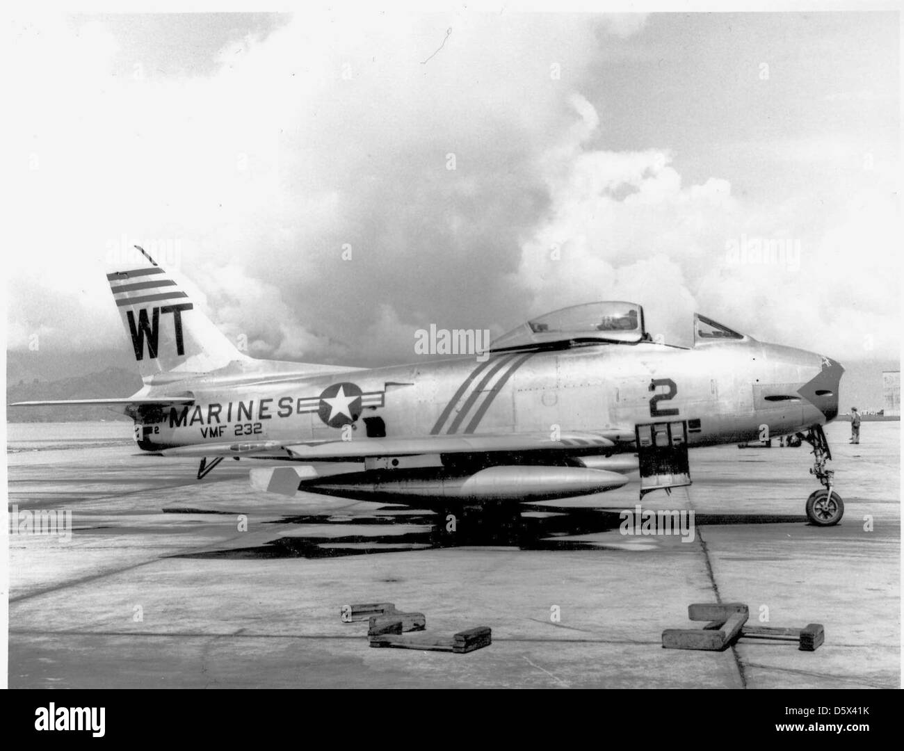 North American FJ-2 "Fury" of USMC VMF-232 Stock Photo - Alamy