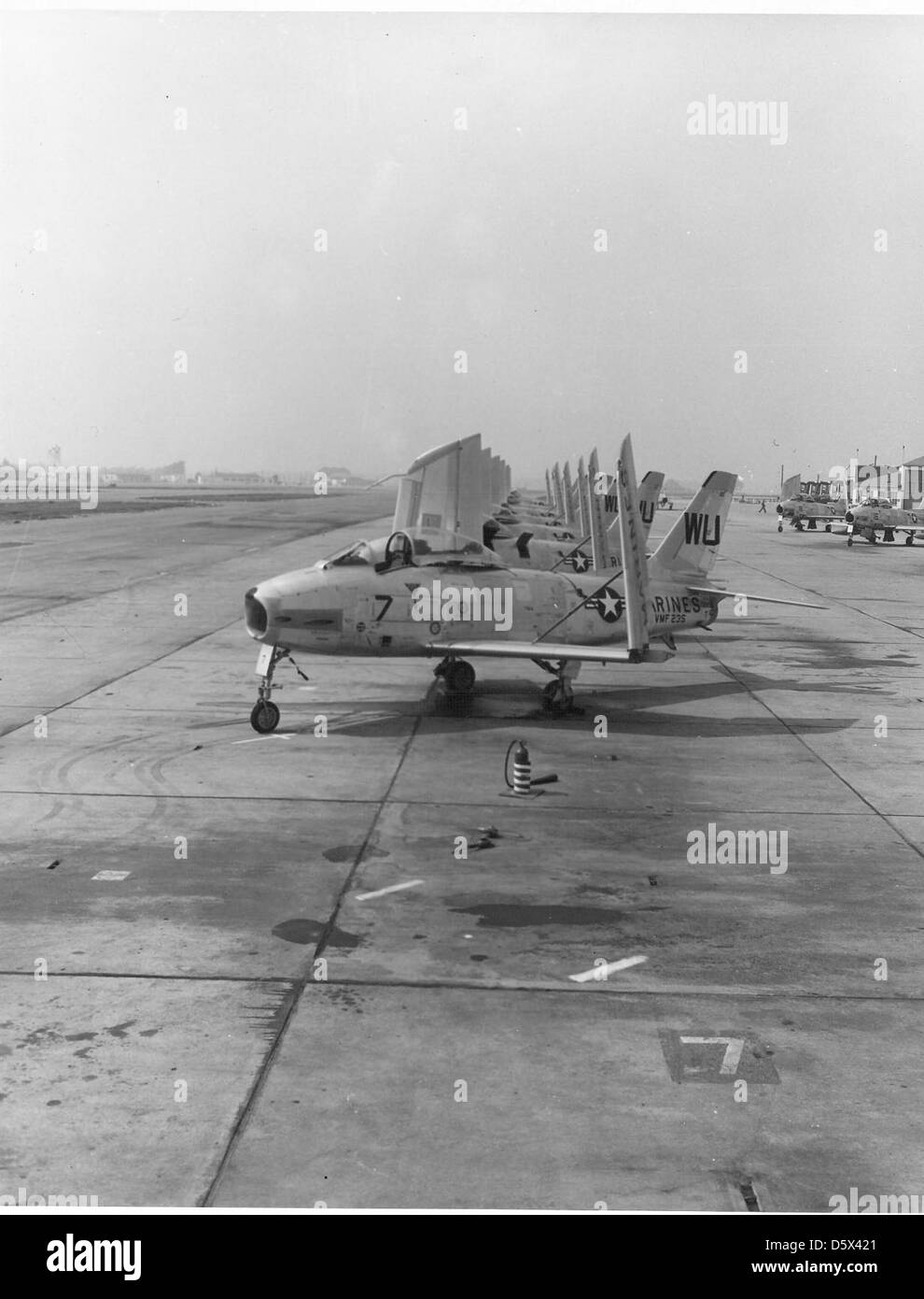 The North American FJ-2 'Fury' of the U.S. Marine Corps' VMF-235 ...