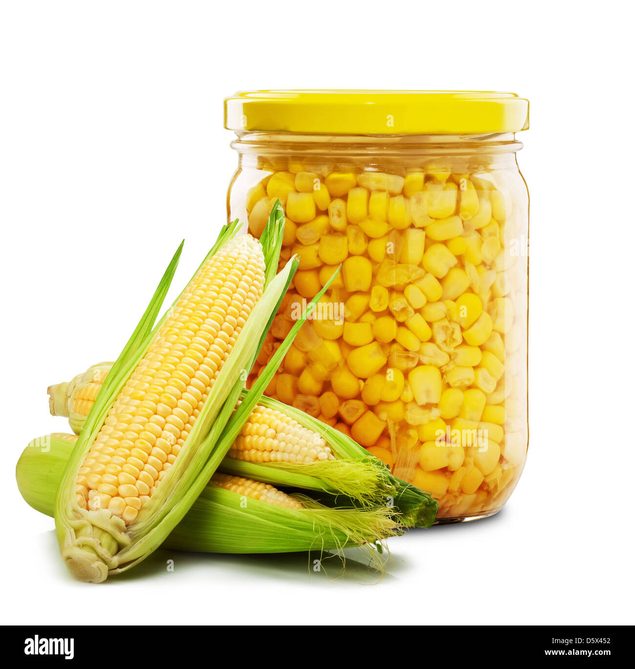 Canned corn sweetcorn in Cut Out Stock Images & Pictures - Alamy