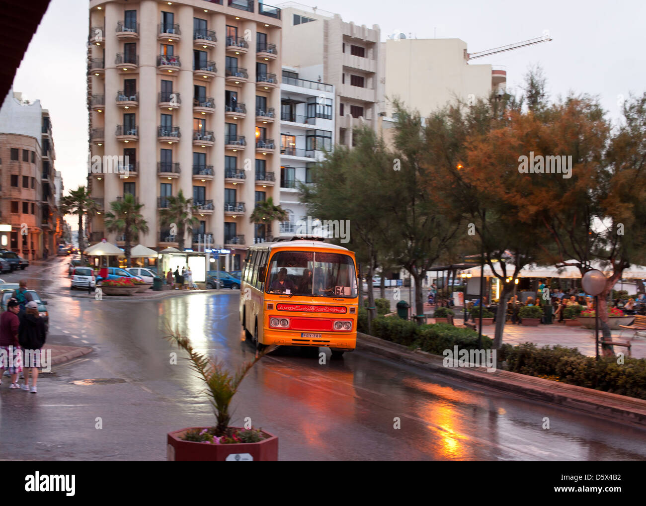 Public bus, Malta Stock Photo - Alamy