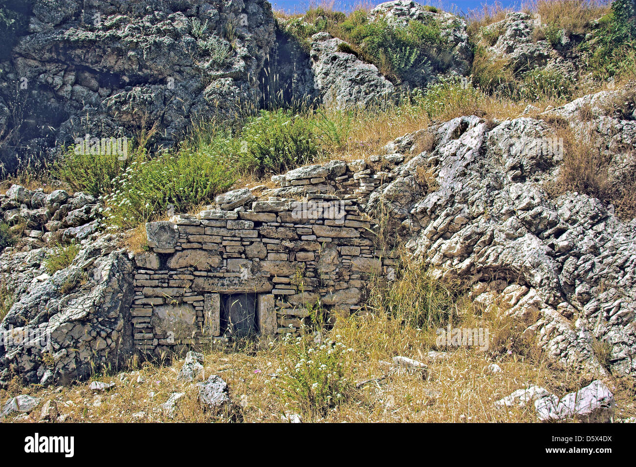 Ancient Greek Burial Chamber Samos Greece Stock Photo - Alamy