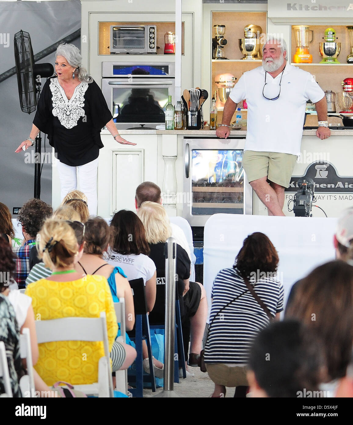Paula Deen, Michael Groover at the Whole Foods Grand Tasting Village at ...