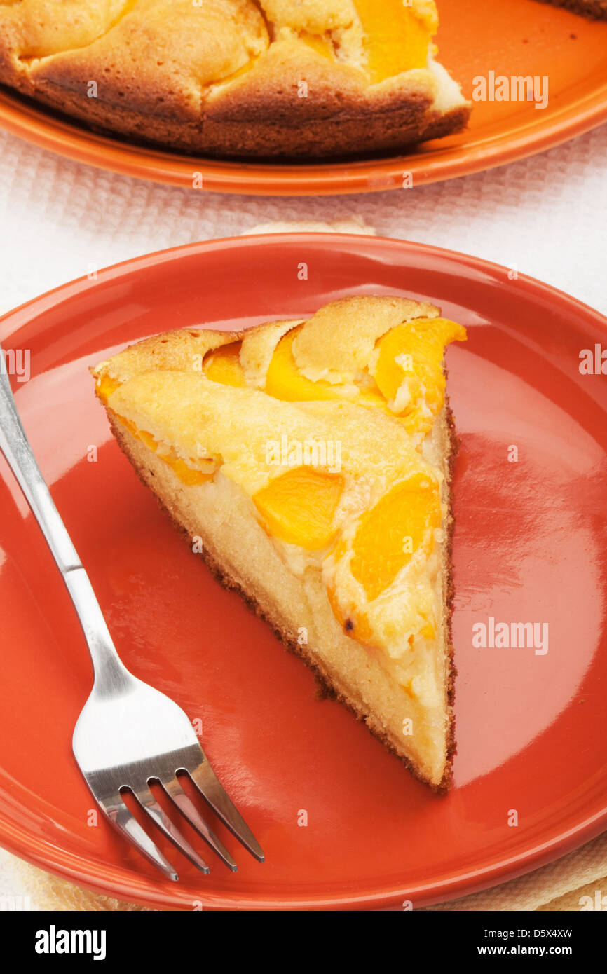 Piece homemade peaches pie hi-res stock photography and images - Alamy