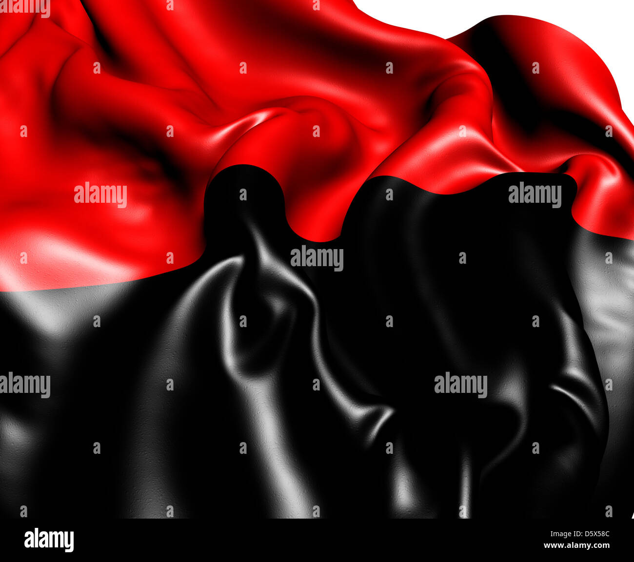 Anarchist Flag. Close Up. 3D Stock Photo - Alamy