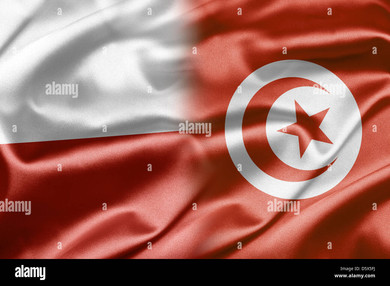 Tunisia poland flag hi-res stock photography and images - Alamy