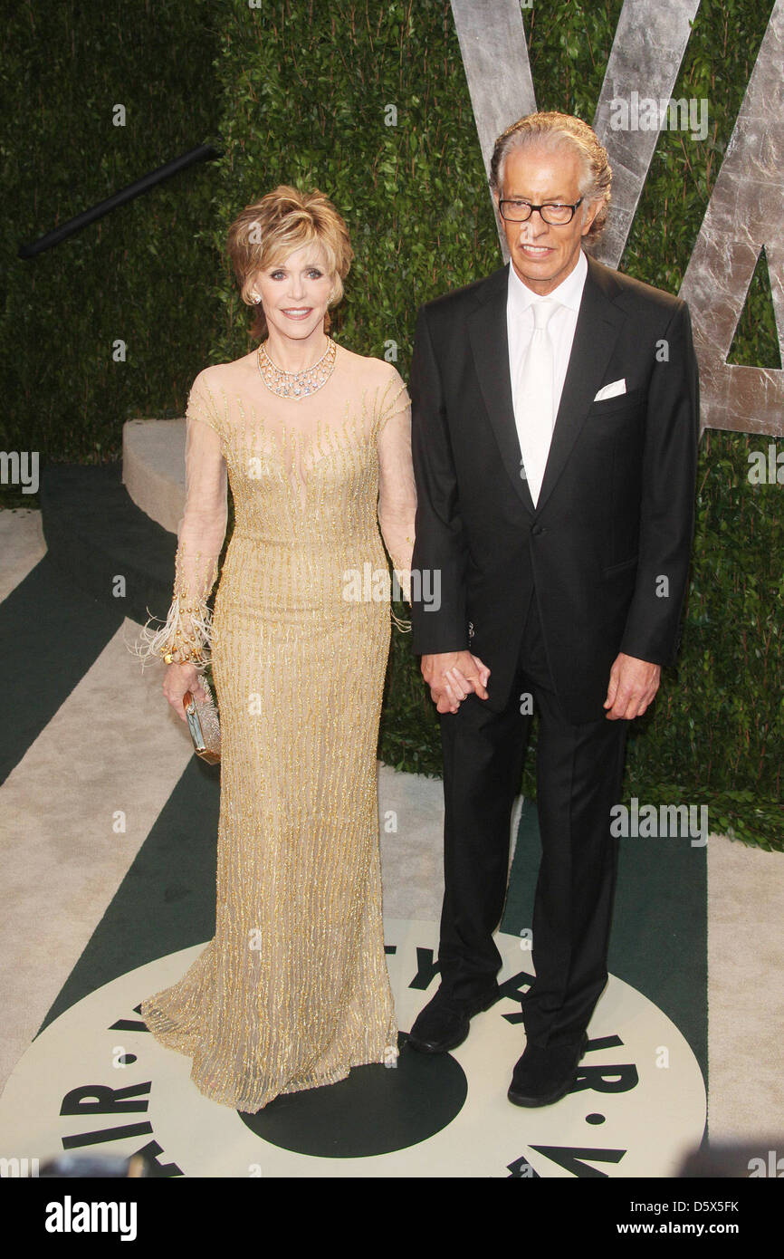 Jane Fonda and Richard Perry 2012 Vanity Fair Oscar Party at Sunset ...