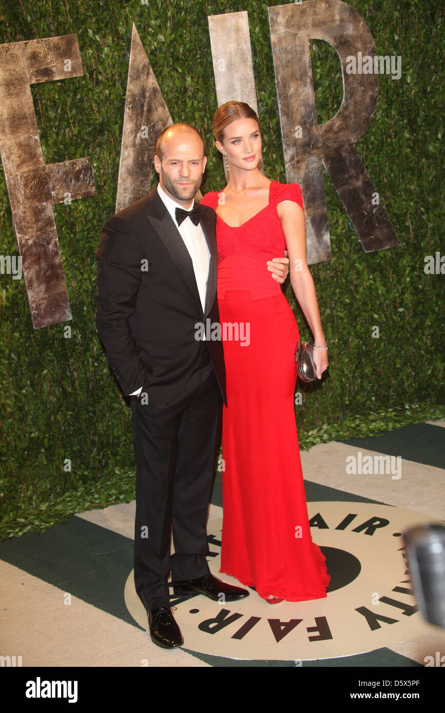 Jason Statham and Rosie Huntington-Whiteley 2012 Vanity Fair Oscar ...